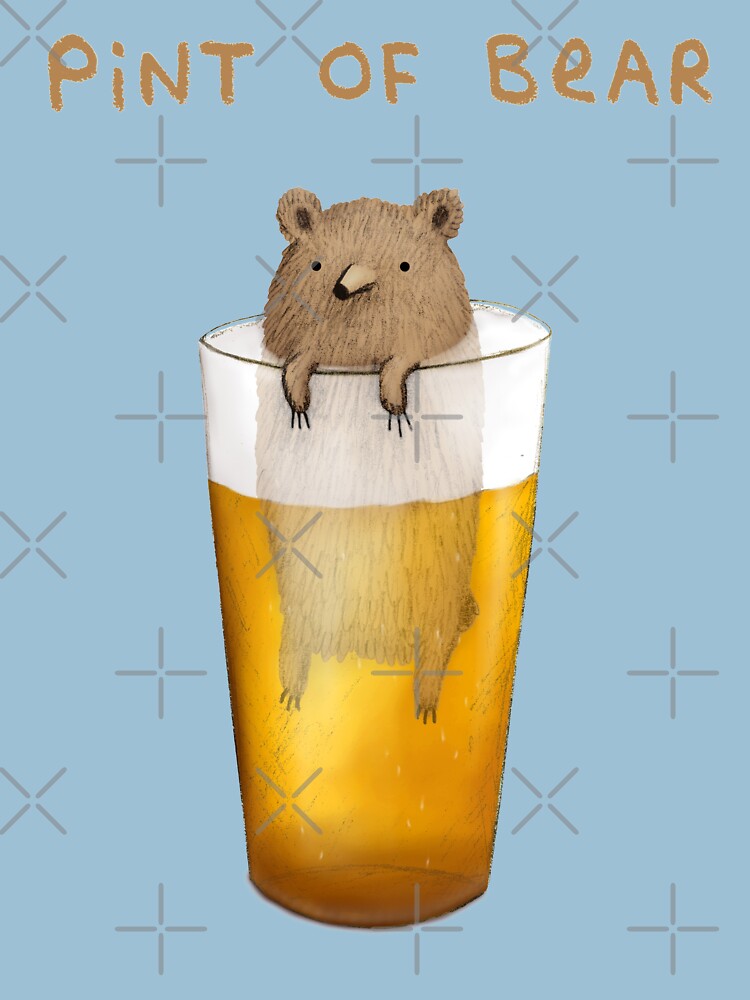 "Pint of Bear" T-shirt for Sale by SophieCorrigan | Redbubble | pint of ...