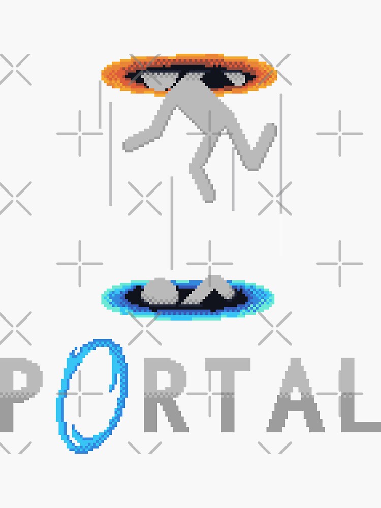 "Portal Guy" Sticker by PixelBoy69 | Redbubble