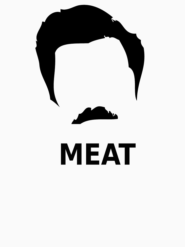 "Ron Swanson Meat" T-shirt for Sale by barrelroll1 | Redbubble | ron ...