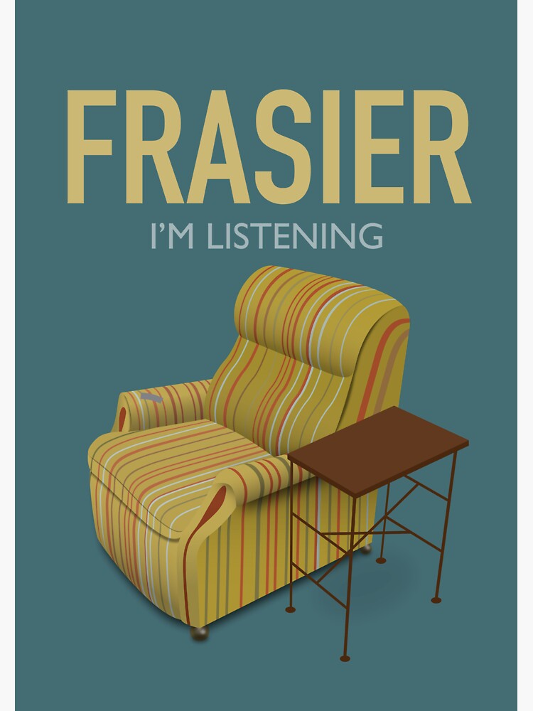 "Frasier TV Series Poster " Sticker for Sale by MoviePosterBoy | Redbubble