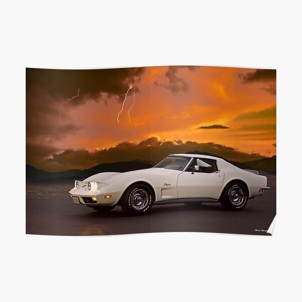 "Chevrolet C3 Corvette Stingray" Poster by DaveKoontz | Redbubble