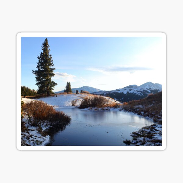 "Icy tarn" Sticker by zumi | Redbubble