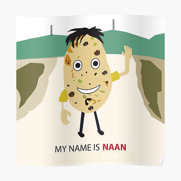 "My Name is Naan" Poster for Sale by Balamuk-850 | Redbubble