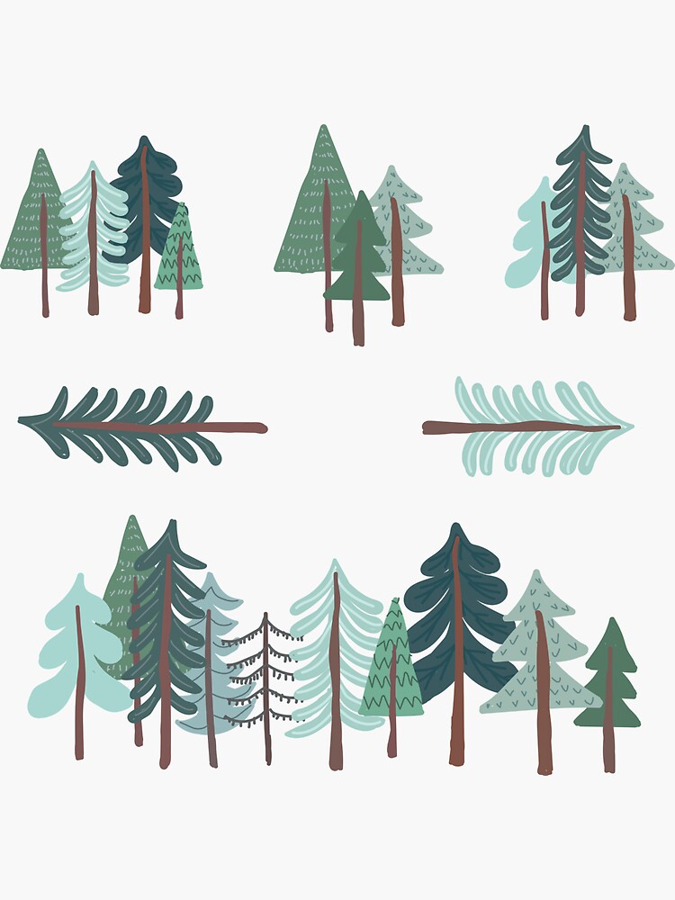 "Winter Bullet Journal - Tree Theme" Sticker for Sale by AlsOnRedBubble ...