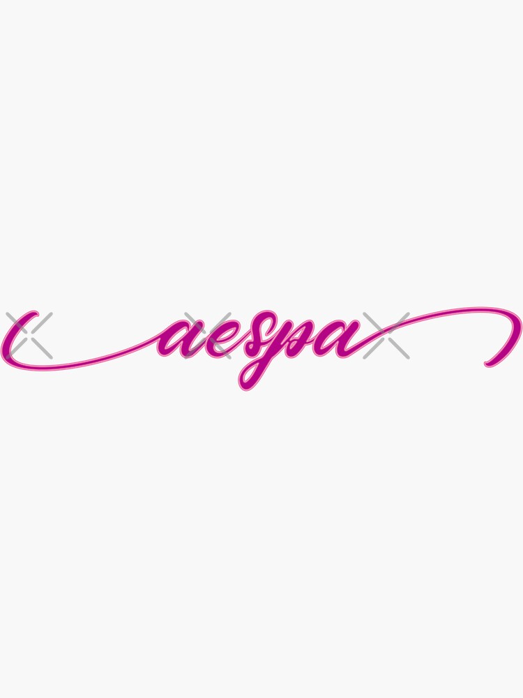 "Aespa" Sticker for Sale by nurfzr | Redbubble
