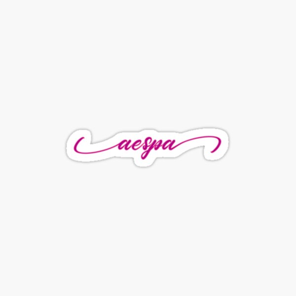 "Aespa" Sticker for Sale by nurfzr | Redbubble