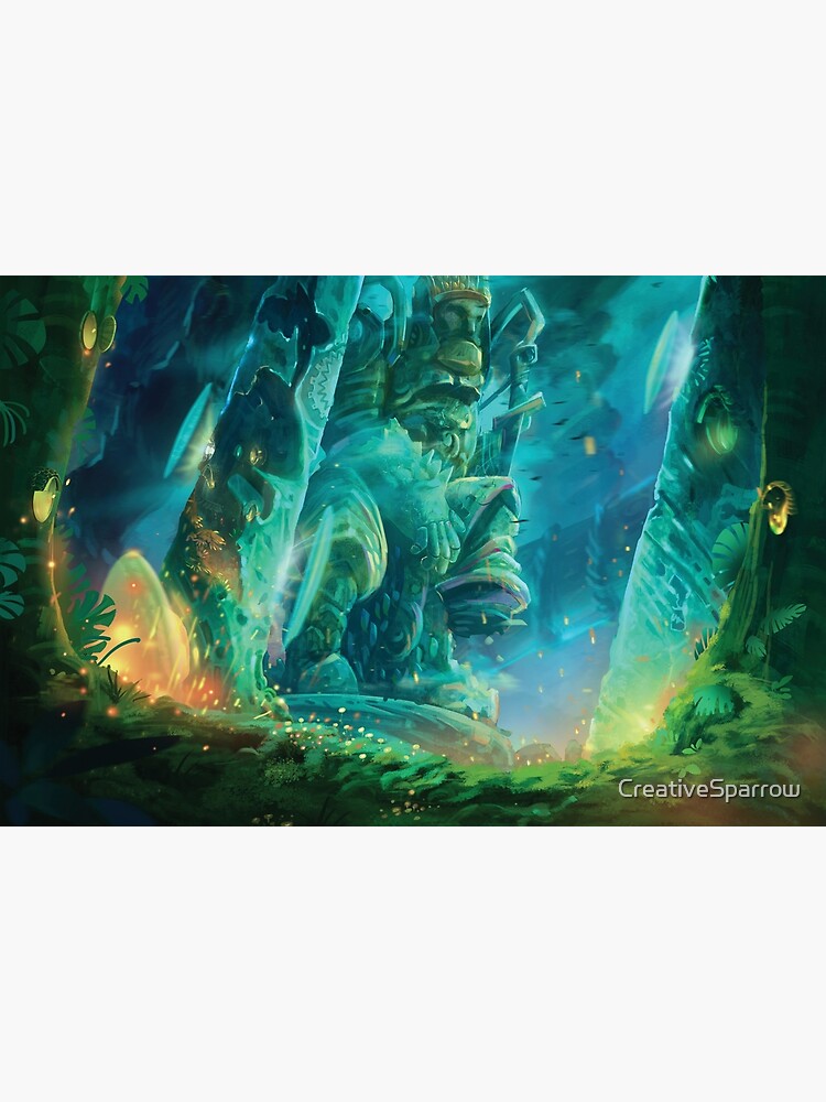 "Mayan Fantasy Forest Sci-fi Concept Illustration with Magical Cartoon ...