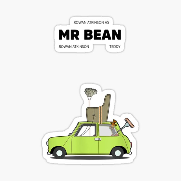 "Mr Bean - Movie Poster " Sticker for Sale by OscarinRobinson | Redbubble