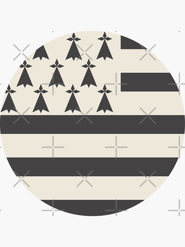 "vintage breton flag" Sticker for Sale by grafikestelle | Redbubble