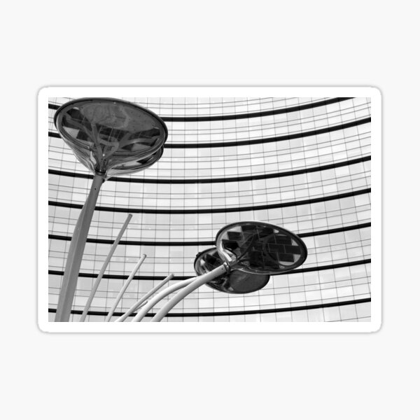 "Modern Light Post" Sticker for Sale by ValentinoVisent | Redbubble