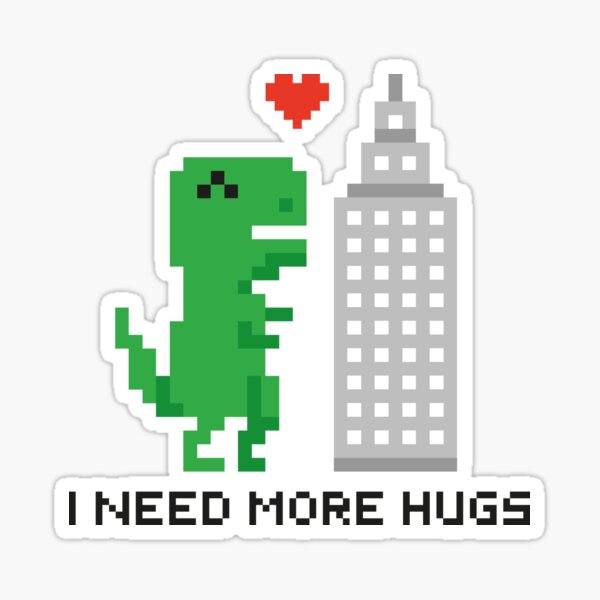 "I need more hugs" Sticker for Sale by dmitriylo | Redbubble