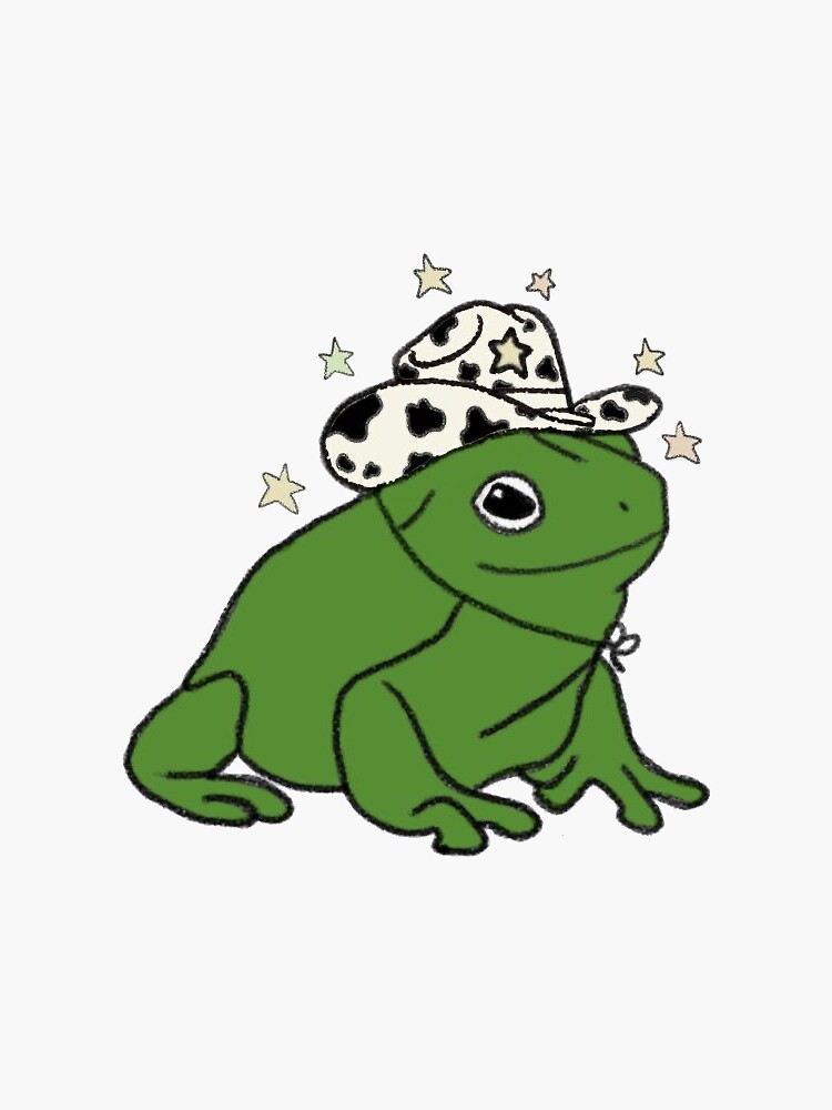 "Cowboy Frog" Sticker by jennaxgee | Redbubble