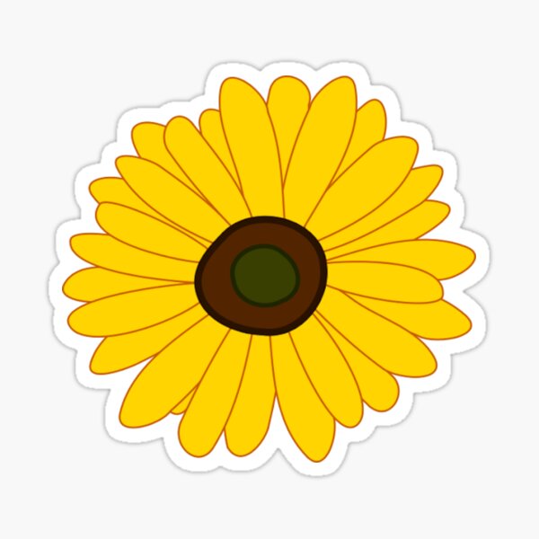 "Sunflower" Sticker by AbbieGregory | Redbubble