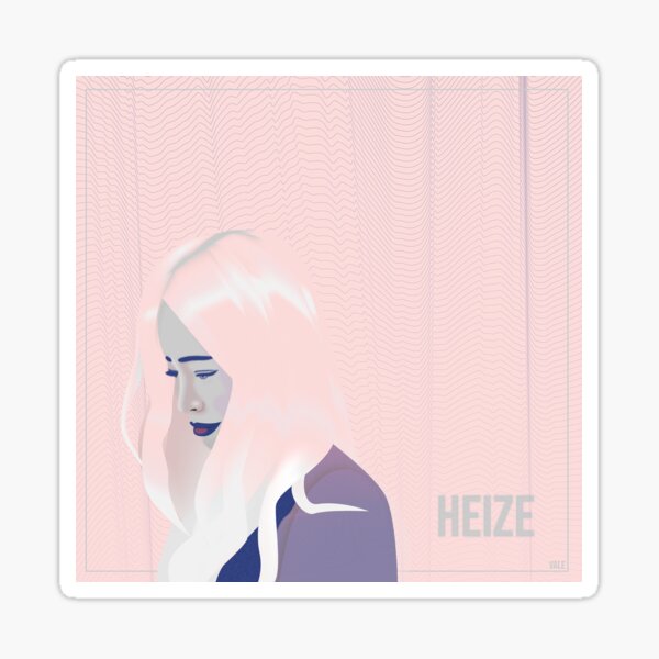 "Heize" Sticker for Sale by Valentina-m | Redbubble