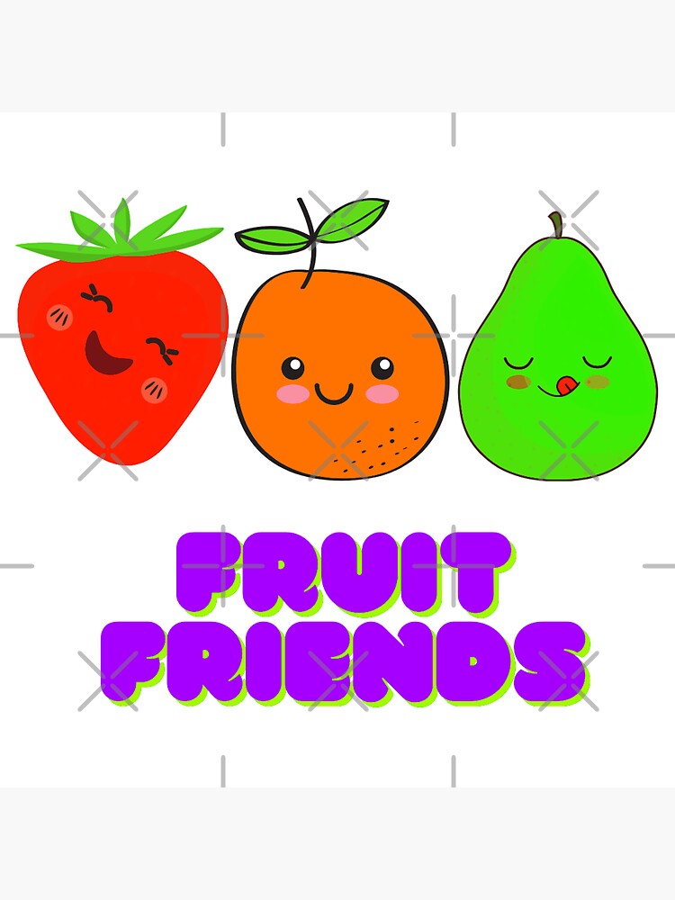 "Miranda Fruit Friends" Sticker for Sale by nikkilouise | Redbubble