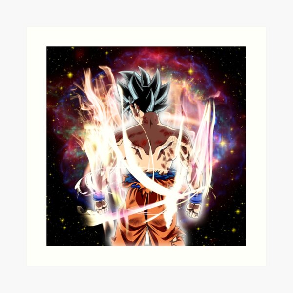 "Dragon Ball Super Goku ultra instinct final form" Art Print by Maystro ...