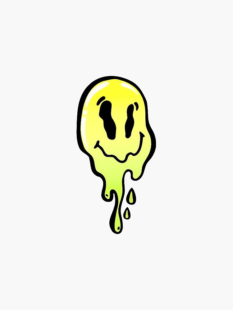 "Drippy Face" Sticker for Sale by emiilyalexandra | Redbubble