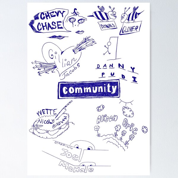 "Community" Poster for Sale by Lauraptor | Redbubble