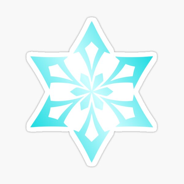 Pegatina «Impacto de Genshin | Cryo» de SugoiStuff | Redbubble