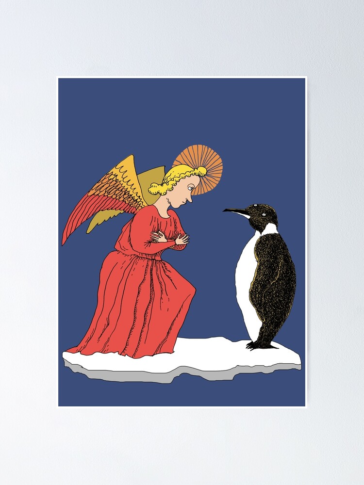 "Penguin and Angel" Poster by SusanSanford | Redbubble