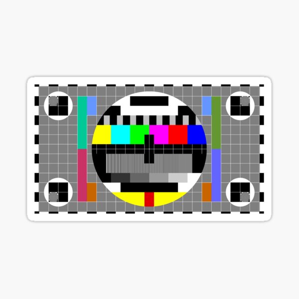 "Test card" Sticker for Sale by Sanderson4 | Redbubble
