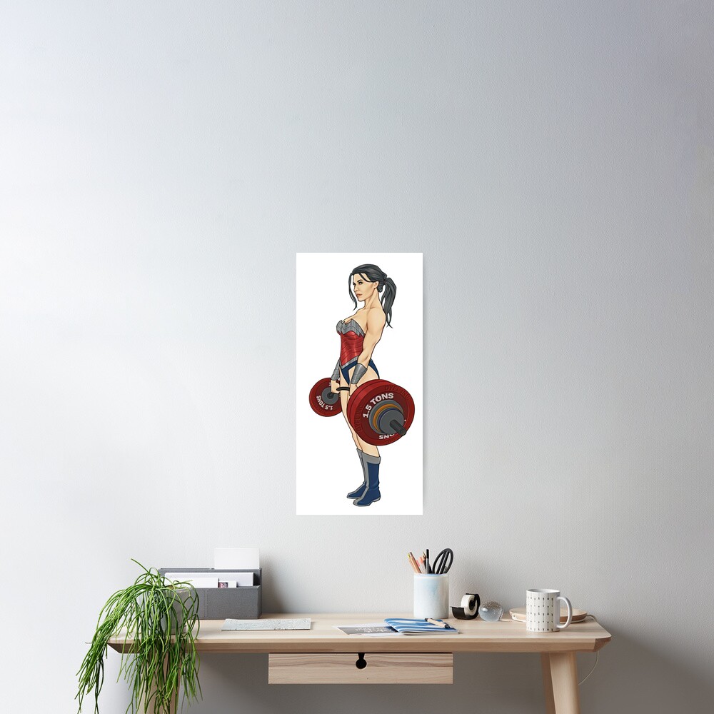 "Superwoman lifter. Bodybuilder. Female are strong." Poster by ...