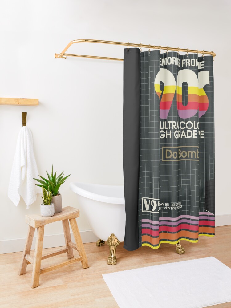"90s memories VHS" Shower Curtain for Sale by mathiole | Redbubble