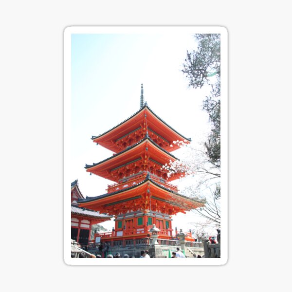 "Japanese Temple" Sticker for Sale by livjj | Redbubble