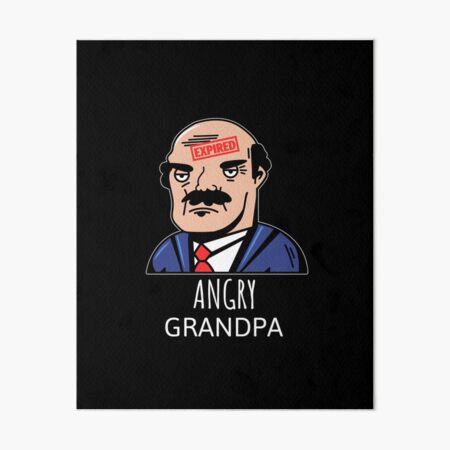 " Angry Grandpa" Art Board Print for Sale by Abhijit-2020 | Redbubble
