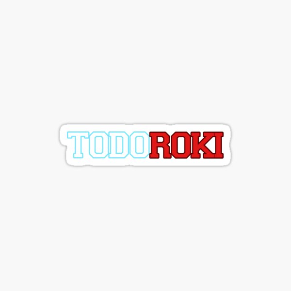 "Todoroki Varsity Style Letters" Sticker for Sale by ale-rose | Redbubble