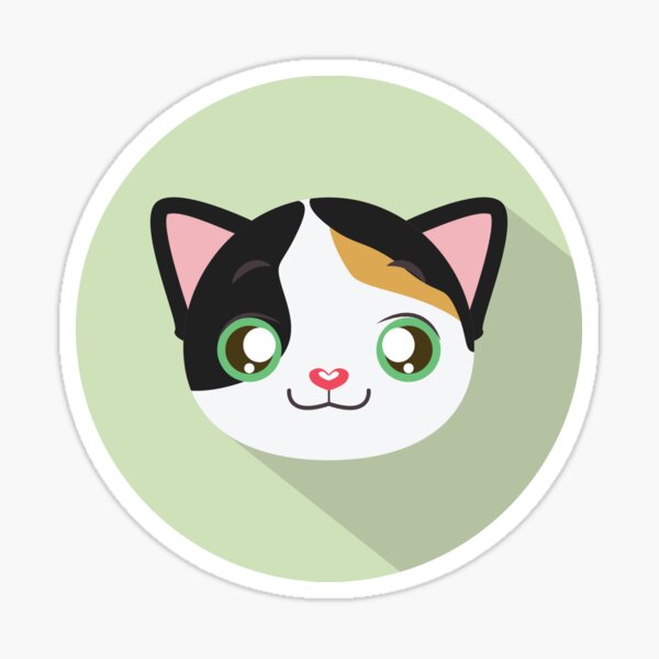 "Cat Puke - Cat head Style" Sticker for Sale by itsyahya | Redbubble