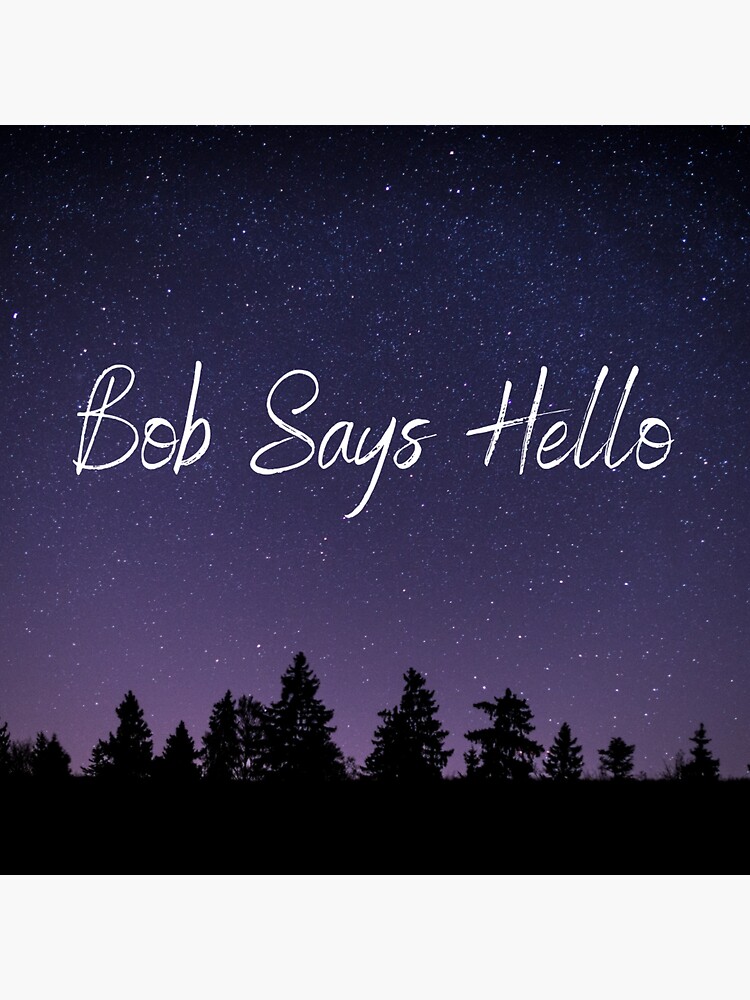 "Bob Says Hello" Sticker by LittleAzkia | Redbubble