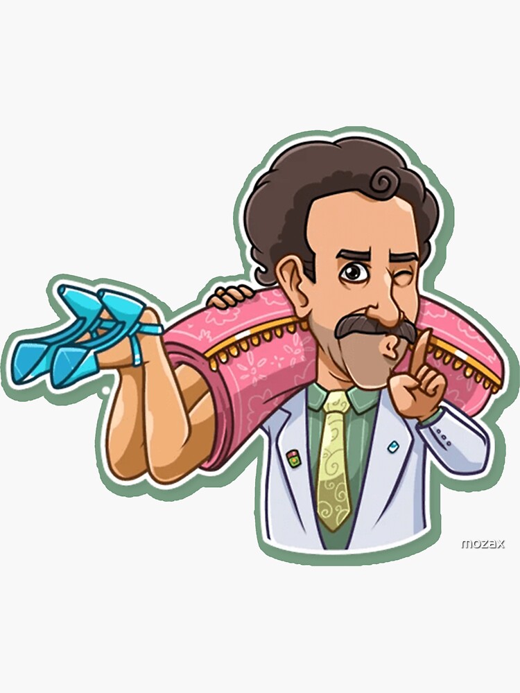 "borat " Sticker by mozax | Redbubble