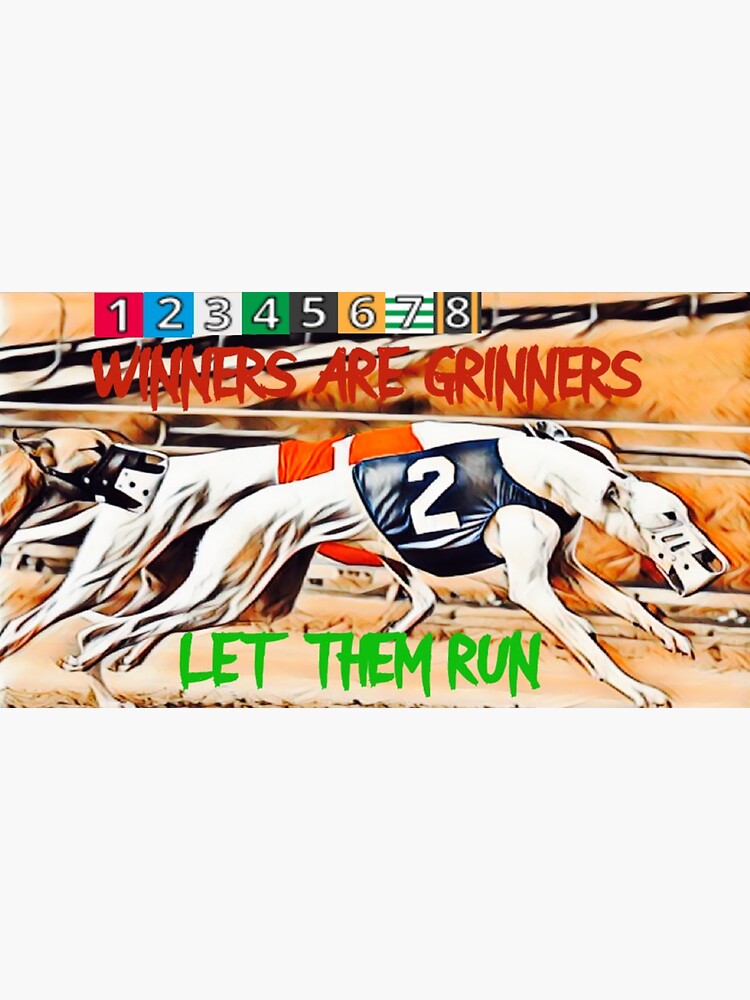 "AMERICAN GREYHOUND RACING" Sticker for Sale by Wagbet | Redbubble