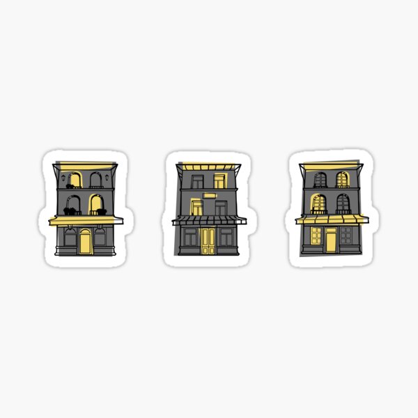 "Architecture Sketch of Facade" Sticker for Sale by Saad-A | Redbubble