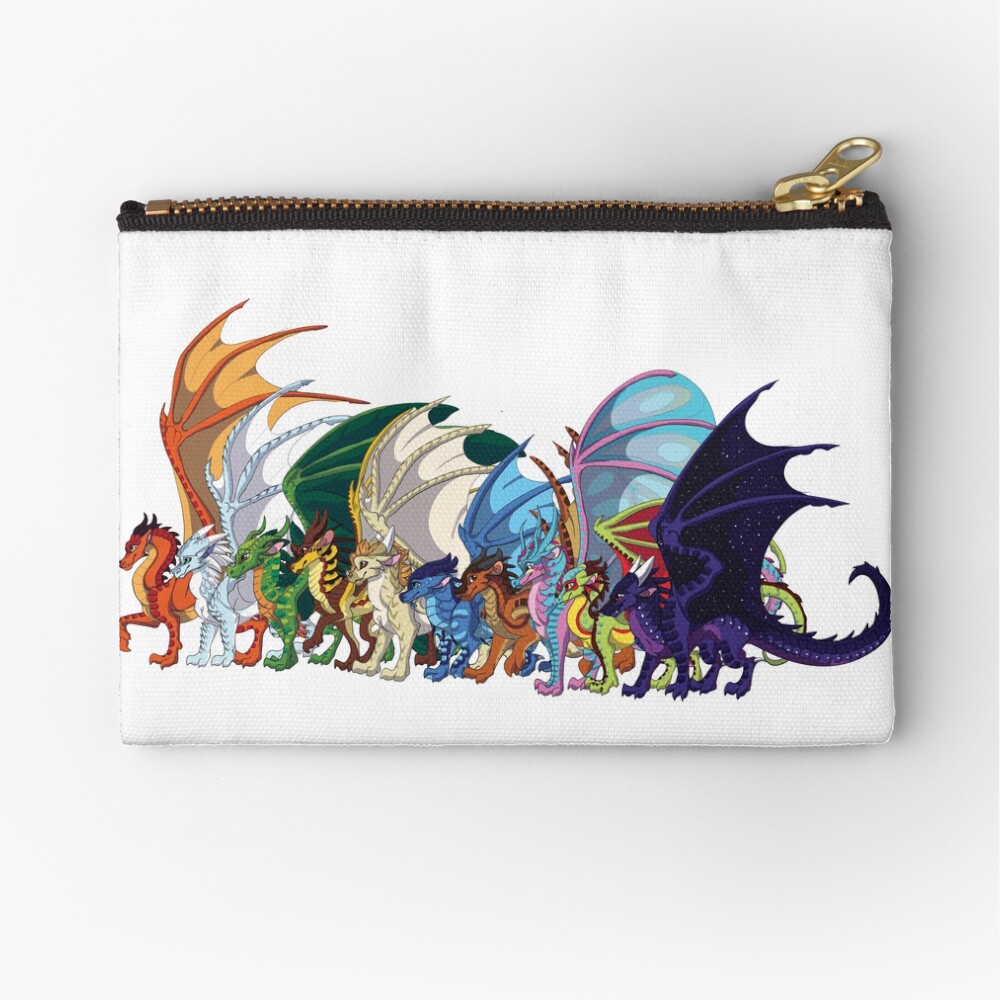 "Adult Wings of Fire Dragon Tribes" Zipper Pouch for Sale by InkofStars ...