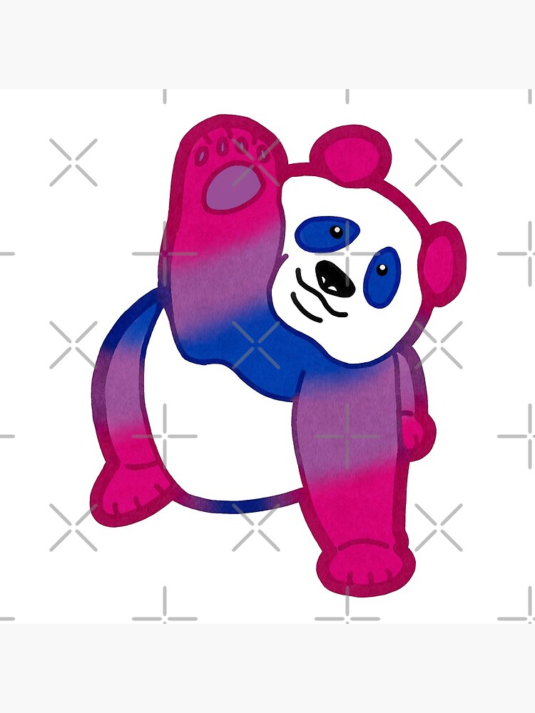 "LGBTQ+ Pride Flag Panda (Bisexual ver.)" Photographic Print for Sale ...
