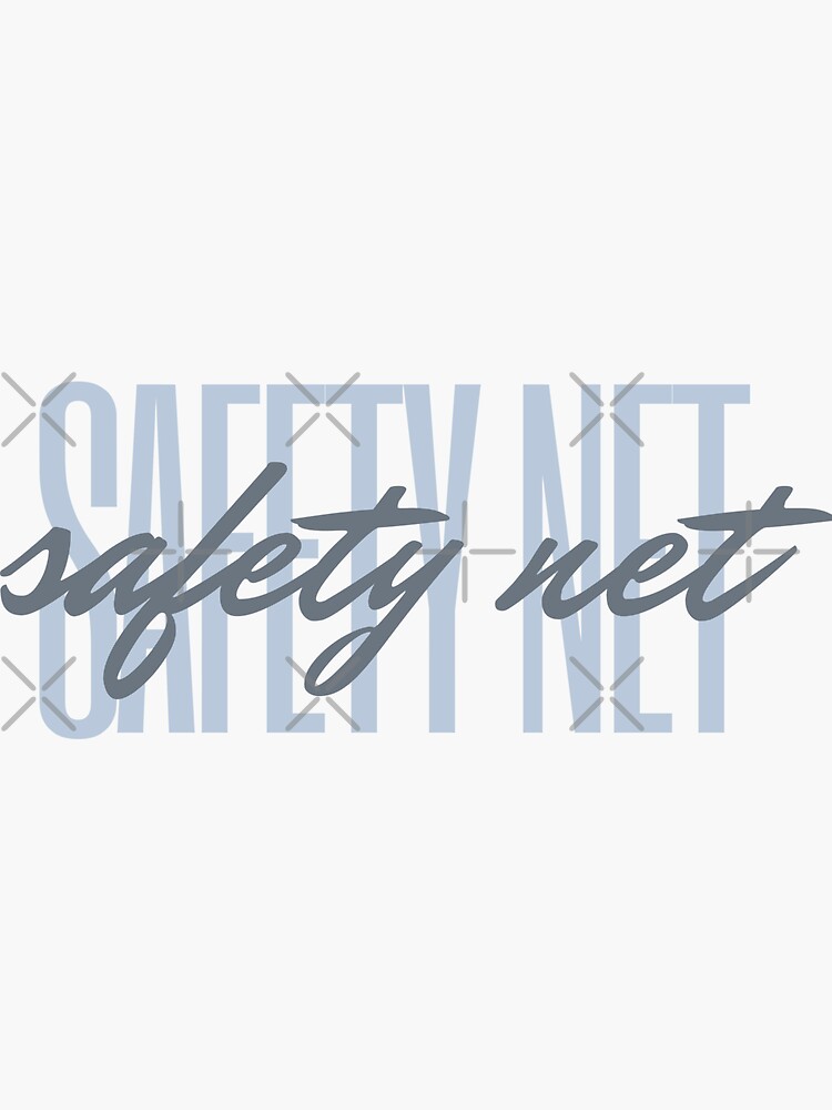 "safety net" Sticker for Sale by Asraeyla | Redbubble