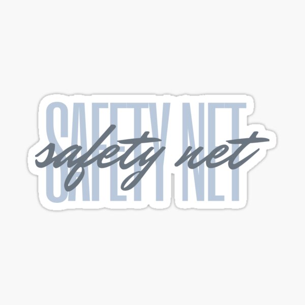 "safety net" Sticker for Sale by Asraeyla | Redbubble