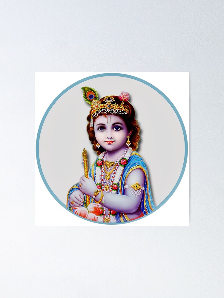 "Lord Krishna | bal gopal poster | bal gopal t-shirt " Poster for Sale ...