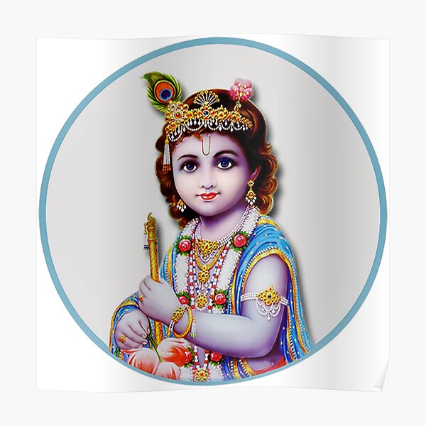 "Lord Krishna | bal gopal poster | bal gopal t-shirt " Poster by ...