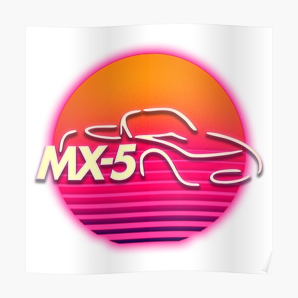 "Mazda MX-5 Emblem" Poster by lithoman2 | Redbubble