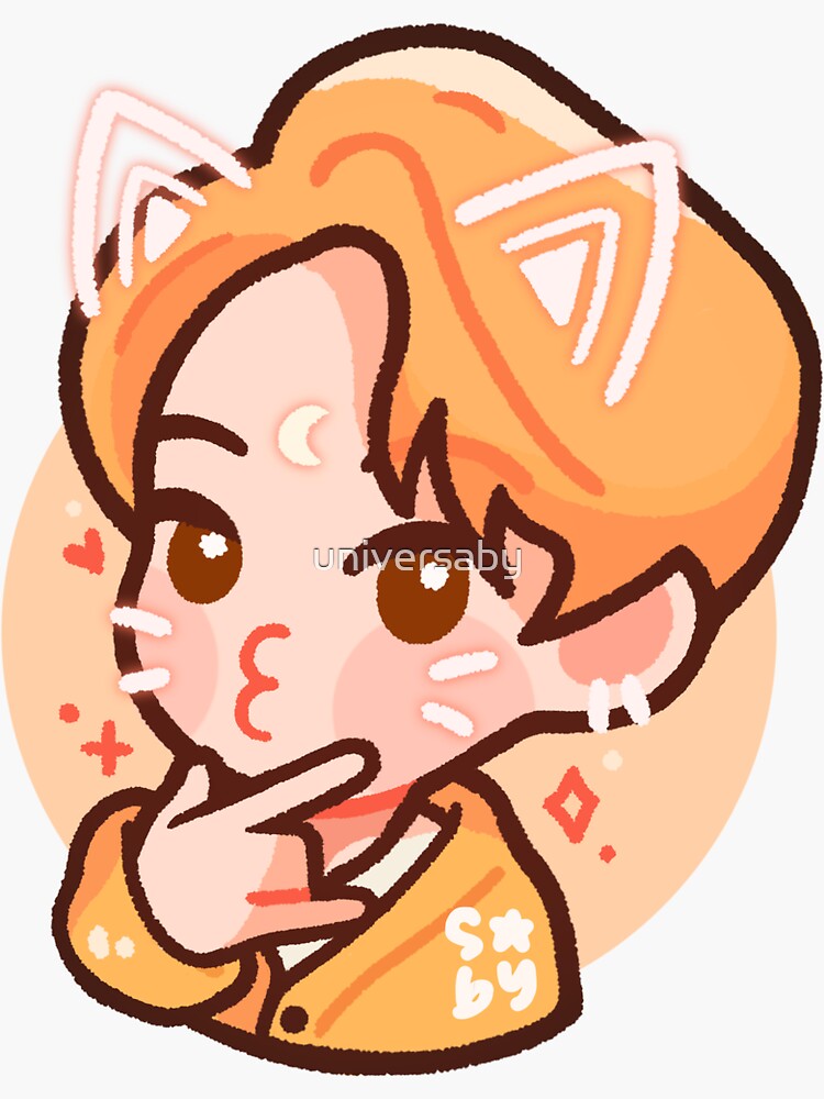 SKZ 』Orange Minho Chibi" Sticker for Sale by universaby | Redbubble