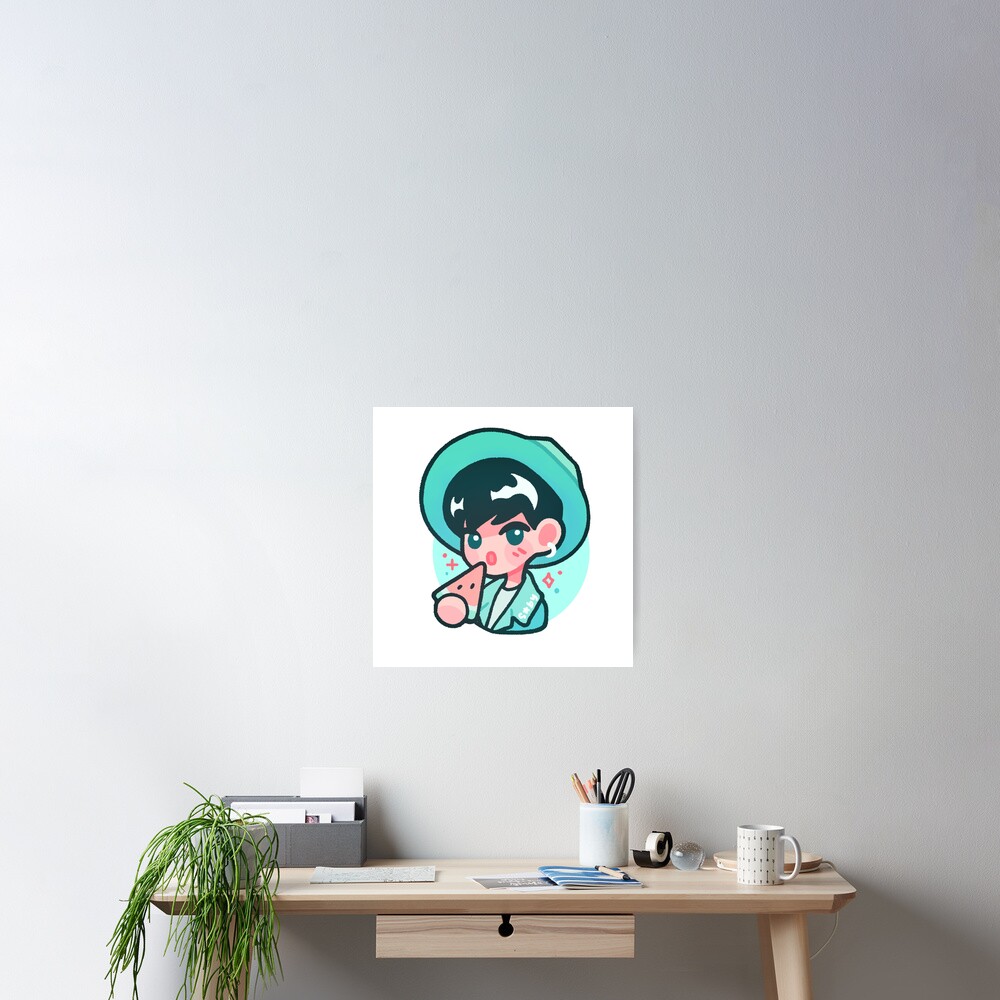 SKZ 』Green Changbin Chibi" Poster for Sale by universaby | Redbubble