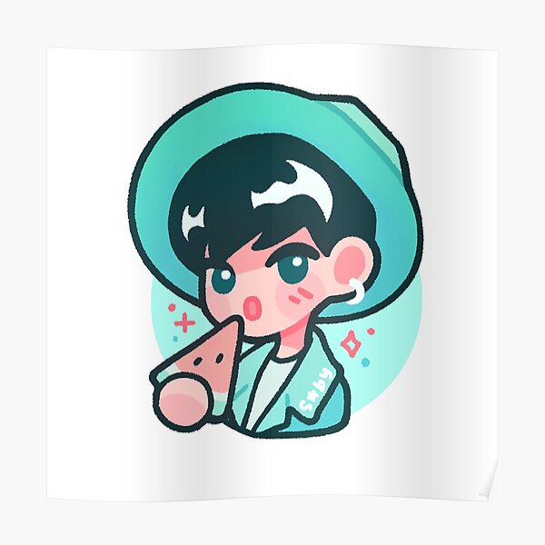 SKZ 』Green Changbin Chibi" Poster for Sale by universaby | Redbubble