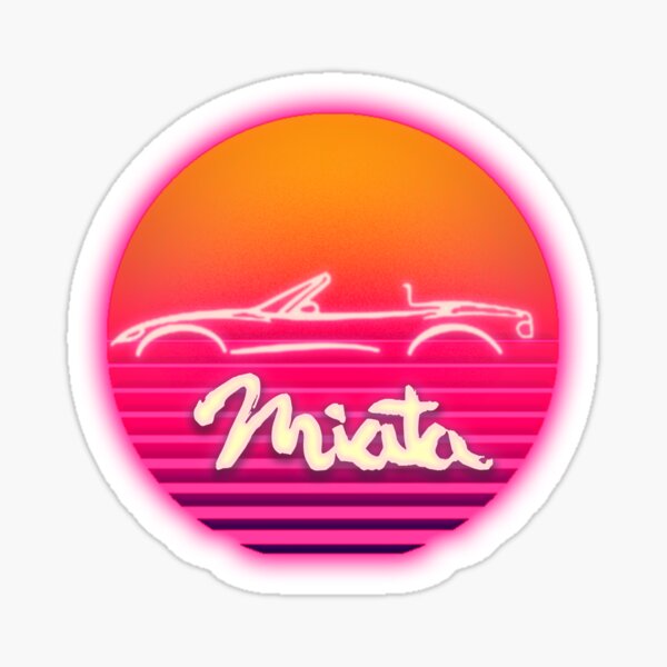 "Mazda Miata MX-5 Emblem" Sticker for Sale by lithoman2 | Redbubble