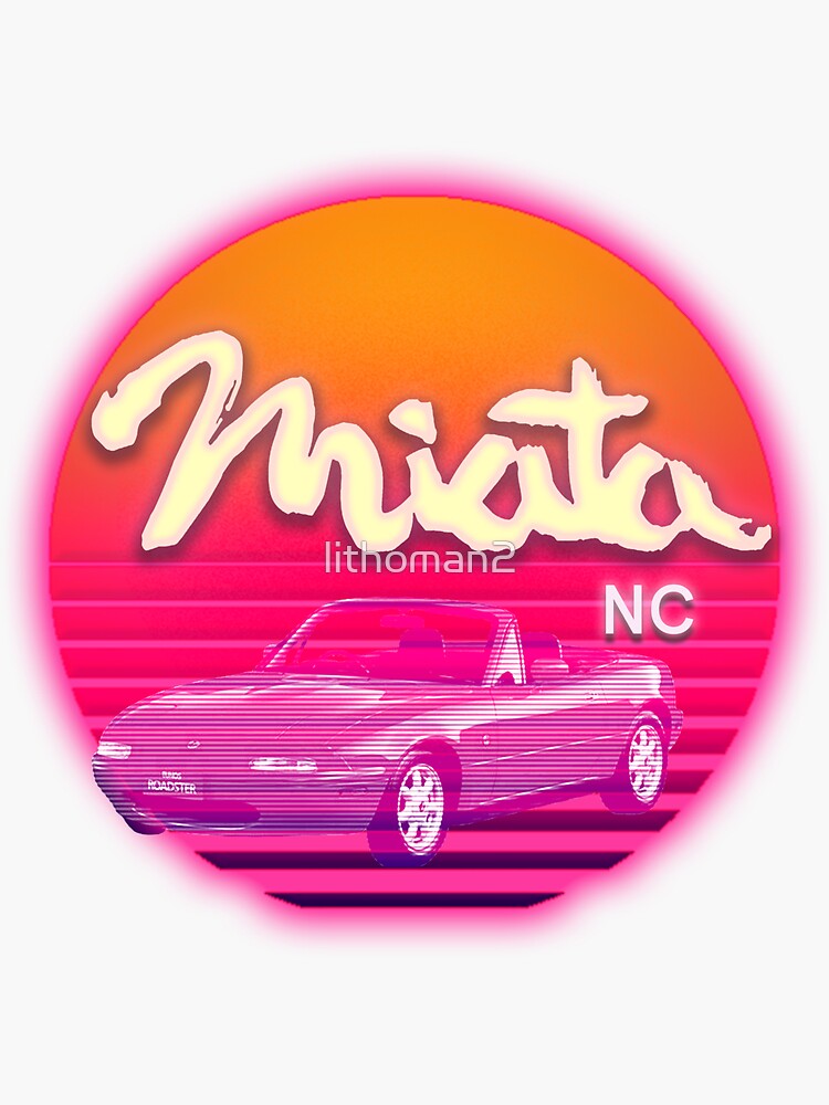 " Mazda Miata MX-5 NC Emblem" Sticker for Sale by lithoman2 | Redbubble