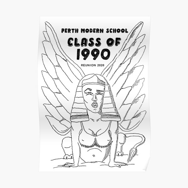 Póster «Perth Modern School, perth mod, reunión, graduados de 1990 ...