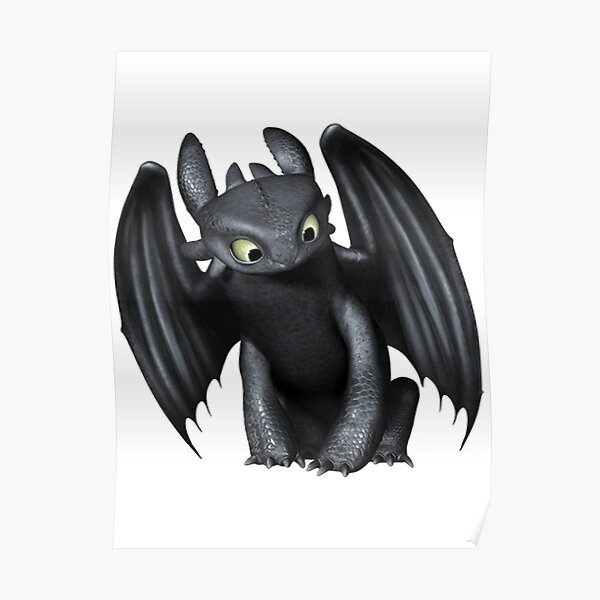 "Toothless" Poster for Sale by alessiacara | Redbubble