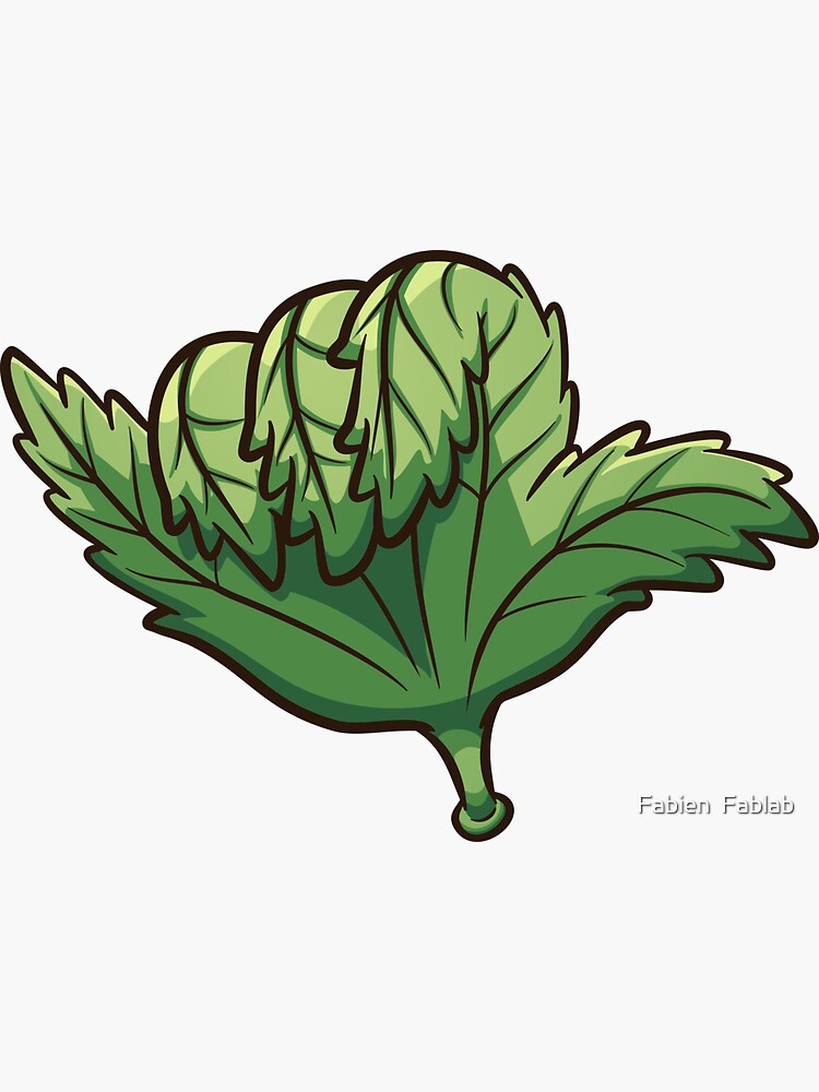 "Shake hand drawing leaf" Sticker for Sale by fabien-p | Redbubble